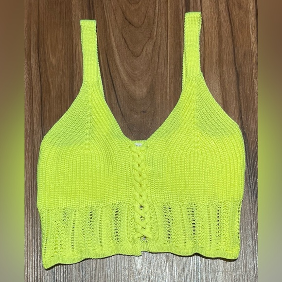 Jolie & Joy by FCT With Love | Tops | New Jolie Joy Yellow Crochet Crop ...